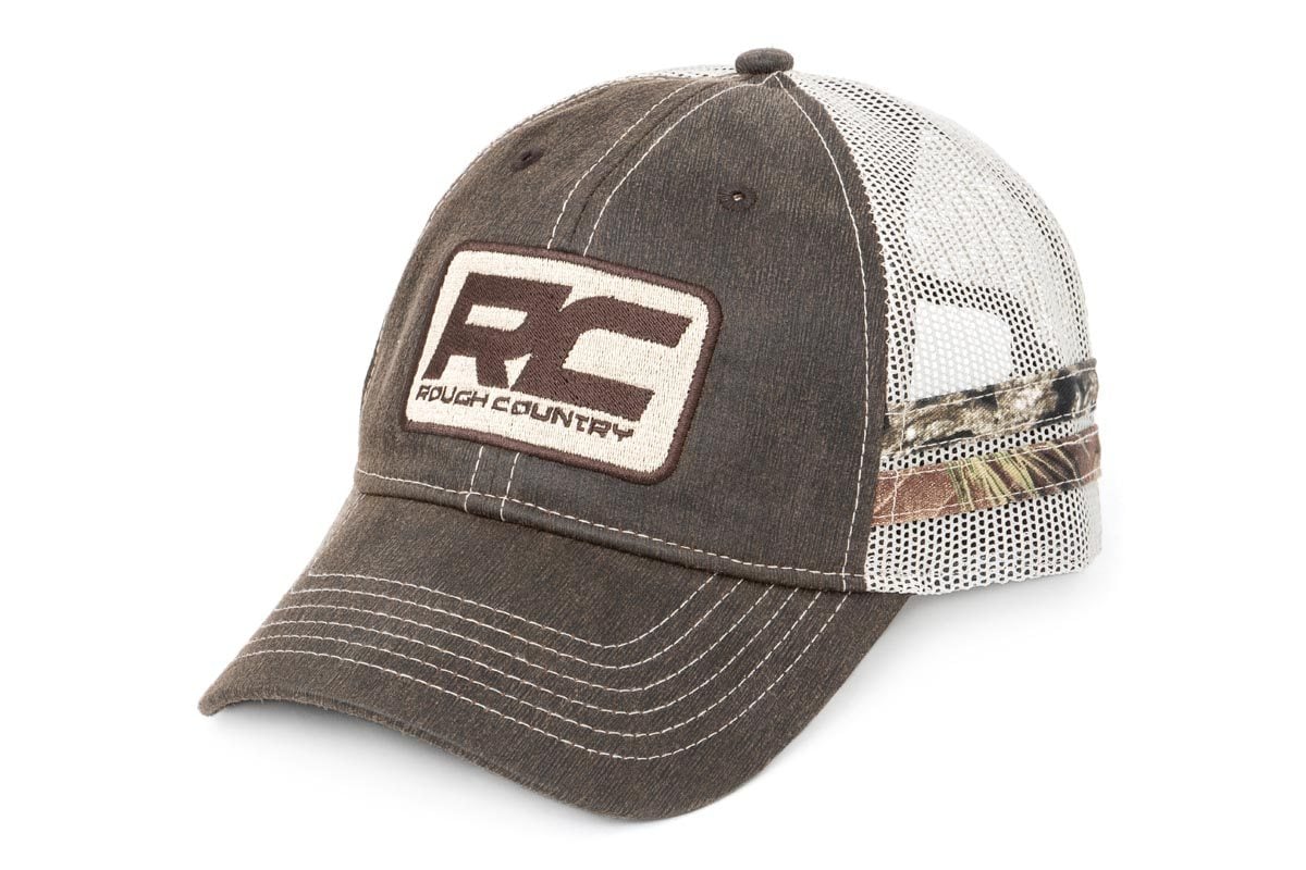Rough Country Hat | Mesh | Rough Country Patch | Brown/Camo – American ...
